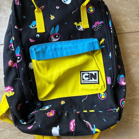 Cartoon Network | Bags | Cartoon Network Backpack Blackyellow Powerpuff ...